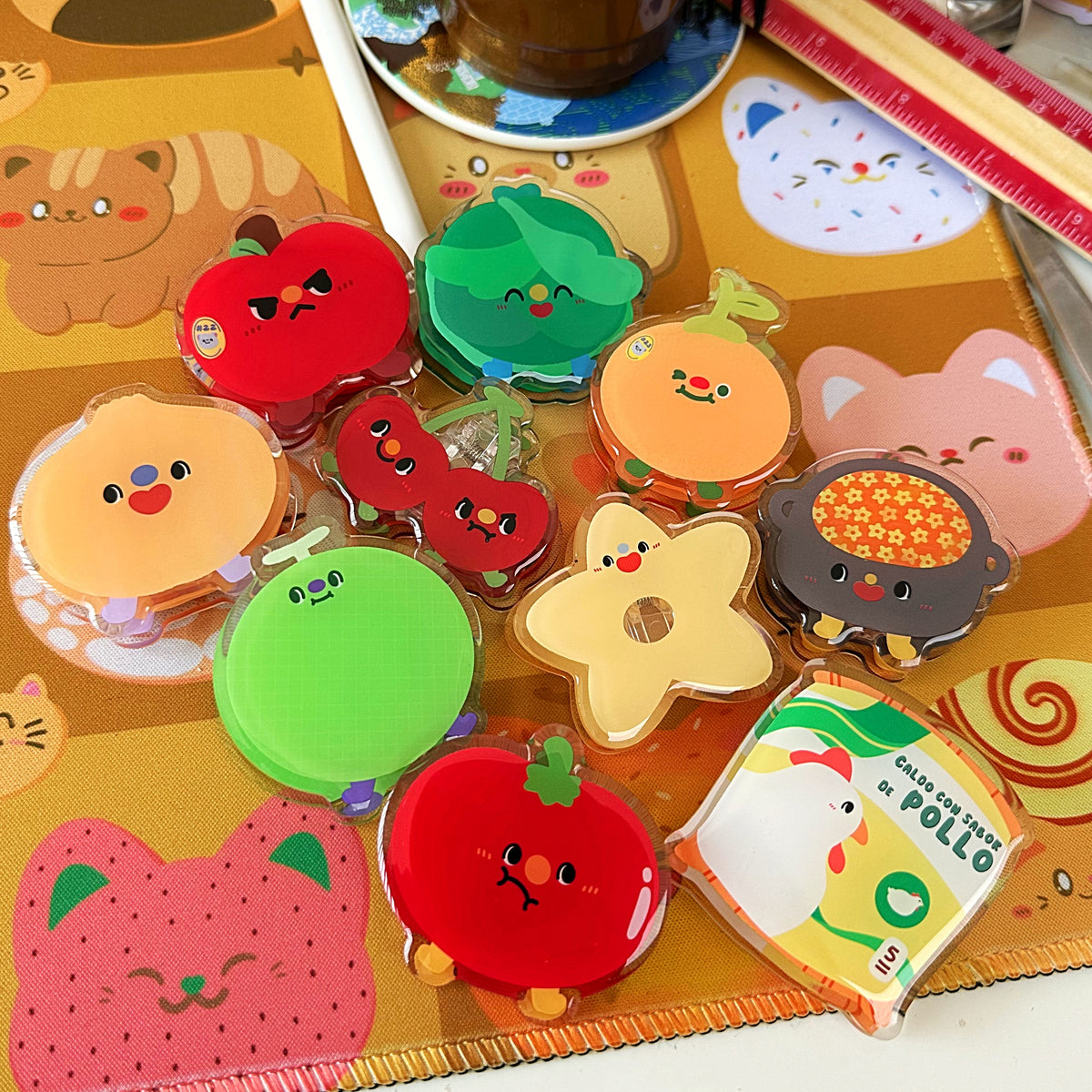 Acrylic Epoxy Clips – Gyozados